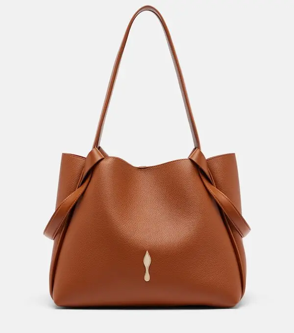 CHRISTIAN LOUBOUTIN Bettina Small Leather Tote Bag - Brown