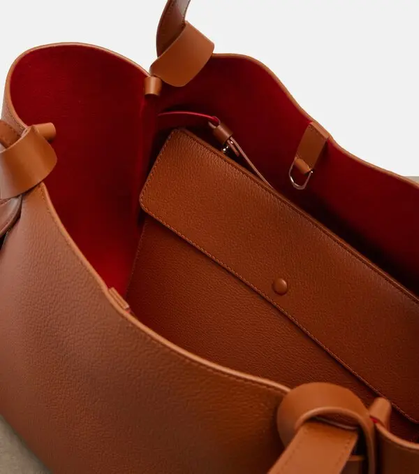 CHRISTIAN LOUBOUTIN Bettina Small Leather Tote Bag - Brown