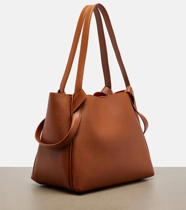 CHRISTIAN LOUBOUTIN Bettina Small Leather Tote Bag - Brown