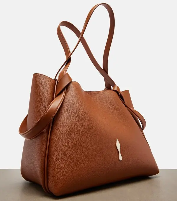 CHRISTIAN LOUBOUTIN Bettina Small Leather Tote Bag - Brown