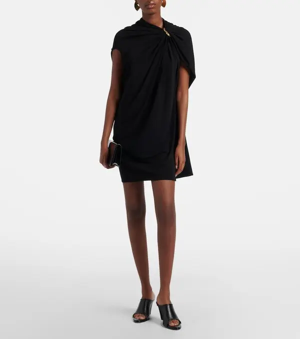 Sportmax Draped Crêpe Mini Dress