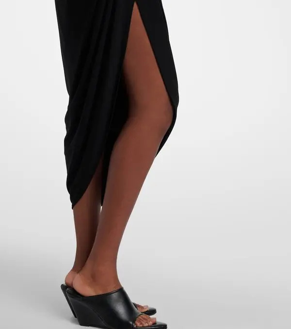 Sportmax Draped Asymmetric Midi Skirt