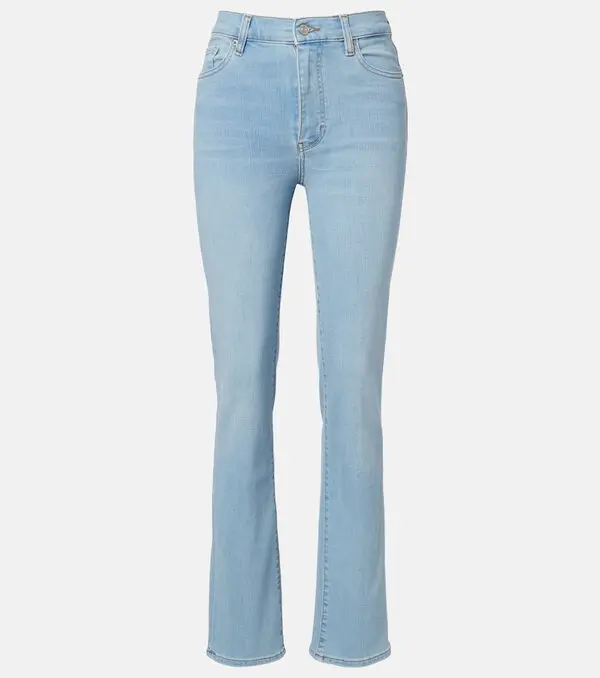 FRAME Le Sleek Long Straight Jeans - Blue