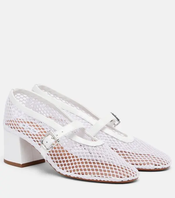 Alaïa Babies Mary Jane Pumps - White