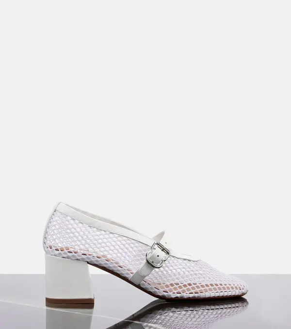 Alaïa Babies Mary Jane Pumps - White