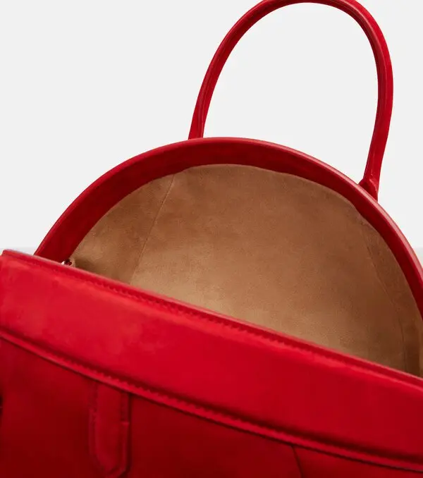 Alaïa Small Suede Top Handle Bag - Red