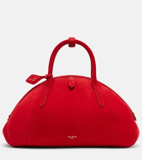 Alaïa Small Suede Top Handle Bag - Red