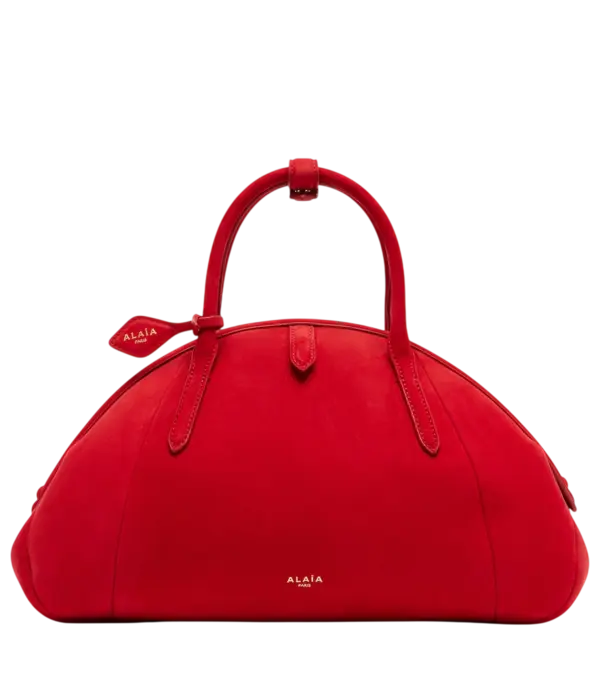 Alaïa Small Suede Top Handle Bag - Red