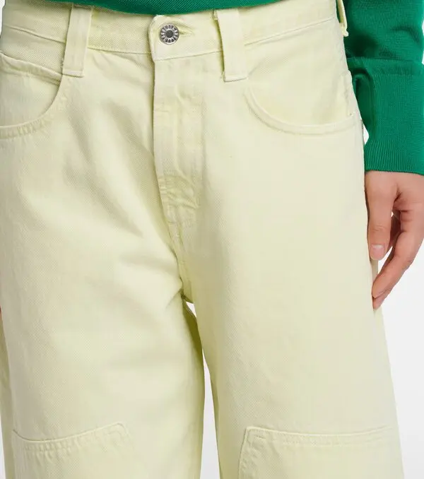 AGOLDE Laria Pieced Tapered Jeans - Yellow