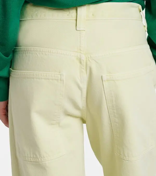 AGOLDE Laria Pieced Tapered Jeans - Yellow