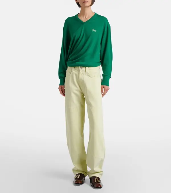 AGOLDE Laria Pieced Tapered Jeans - Yellow