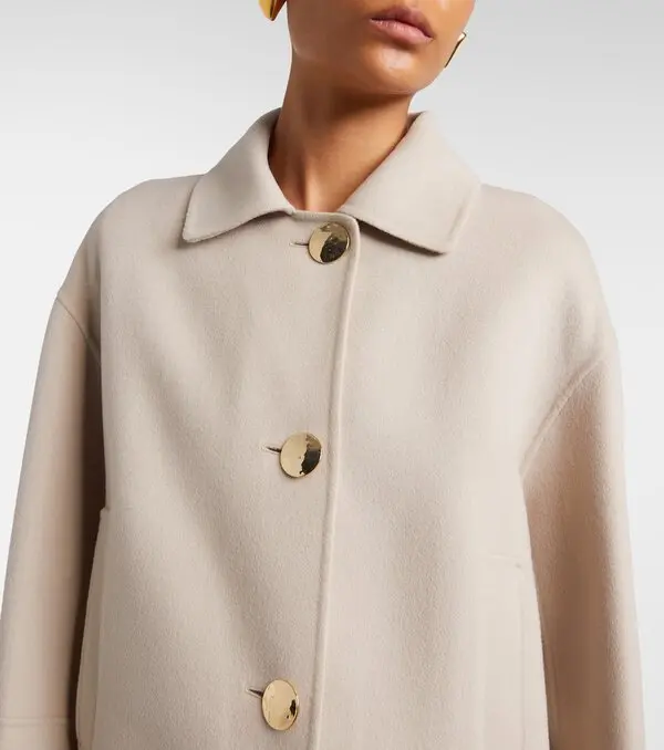 Max Mara Virgin Wool Coat - Beige