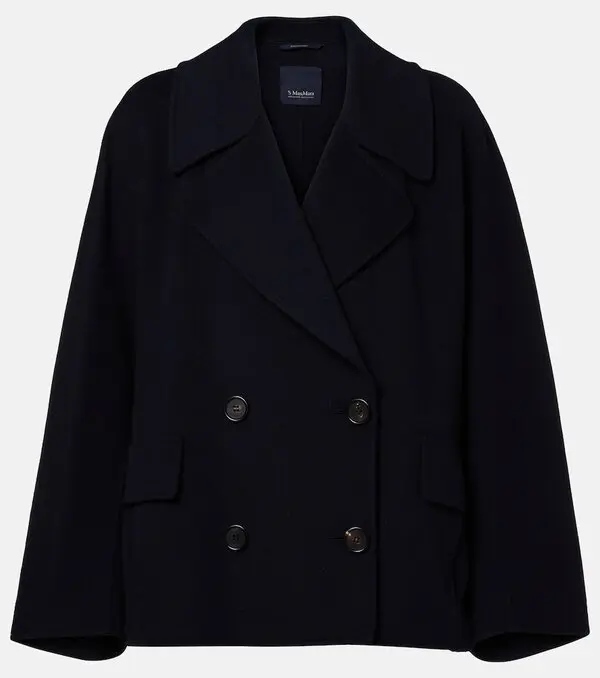 Max Mara Virgin Wool Coat - Blue