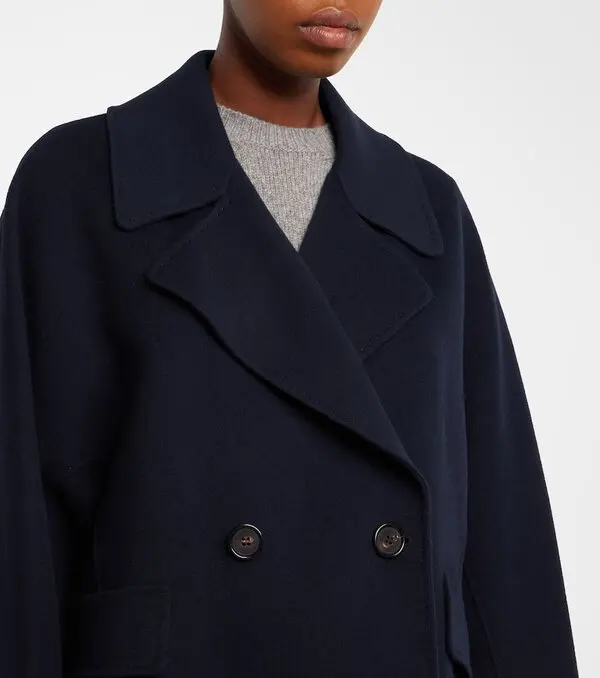 Max Mara Virgin Wool Coat - Blue