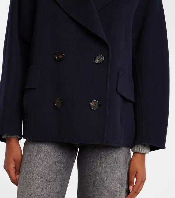 Max Mara Virgin Wool Coat - Blue