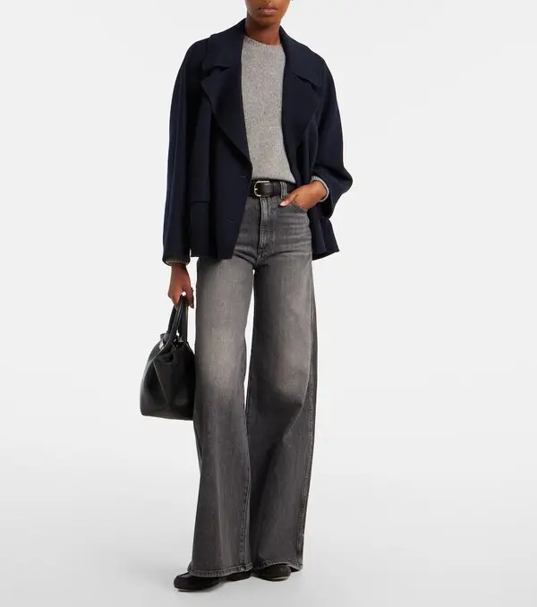 Max Mara Virgin Wool Coat - Blue