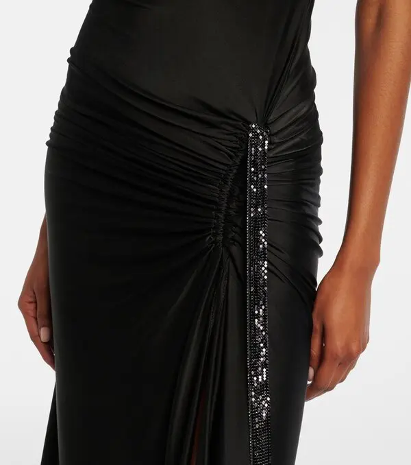 Rabanne Embellished Jersey Gown