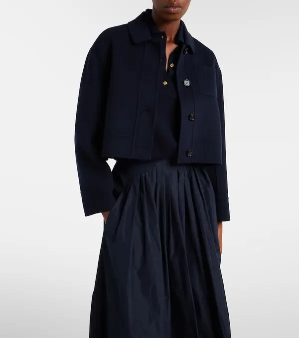 Max Mara Virgin Wool Jacket - Blue