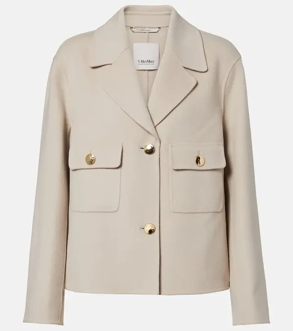 Max Mara Virgin Wool Jacket - Beige