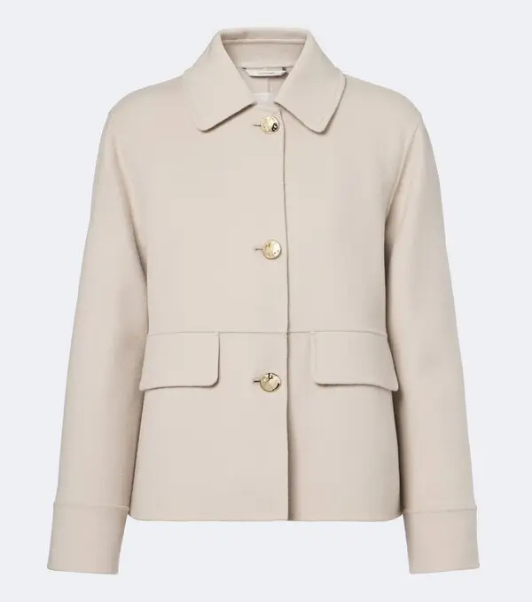 Max Mara Virgin Wool Jacket - Beige