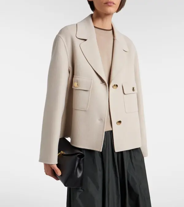Max Mara Virgin Wool Jacket - Beige