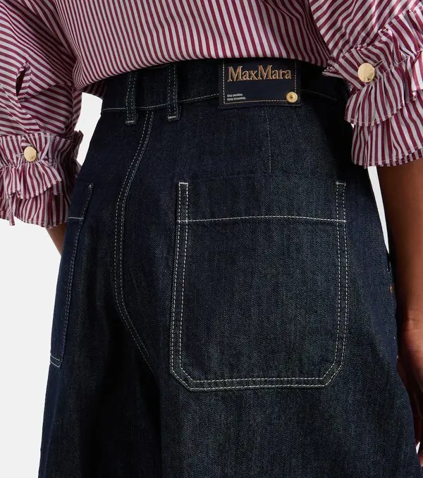 Max Mara Quadro Denim Bermuda Shorts