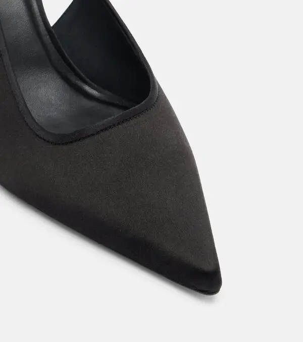 Max Mara Satin Slingback Pumps