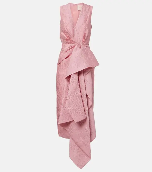 ROKSANDA Draped Midi Dress - Pink