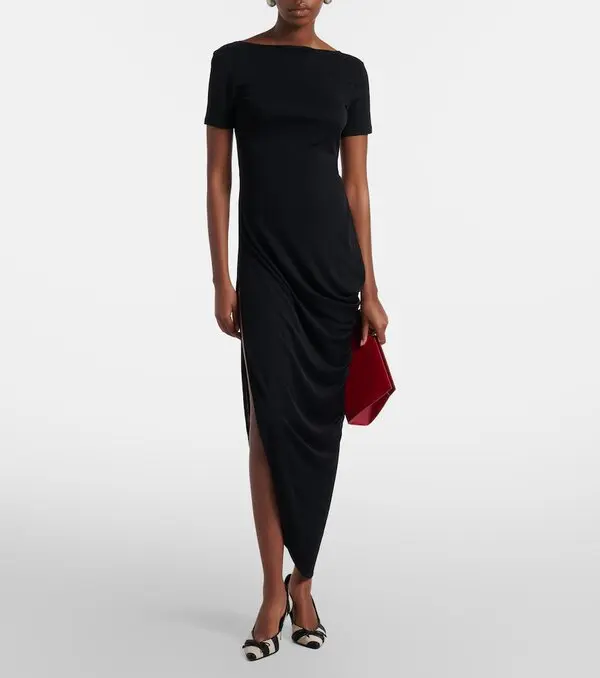 Jacquemus Sole Cutout Jersey Midi Dress