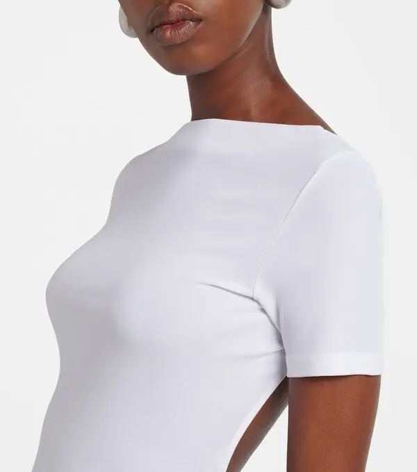 Jacquemus The Sole Cutout Jersey Midi Dress