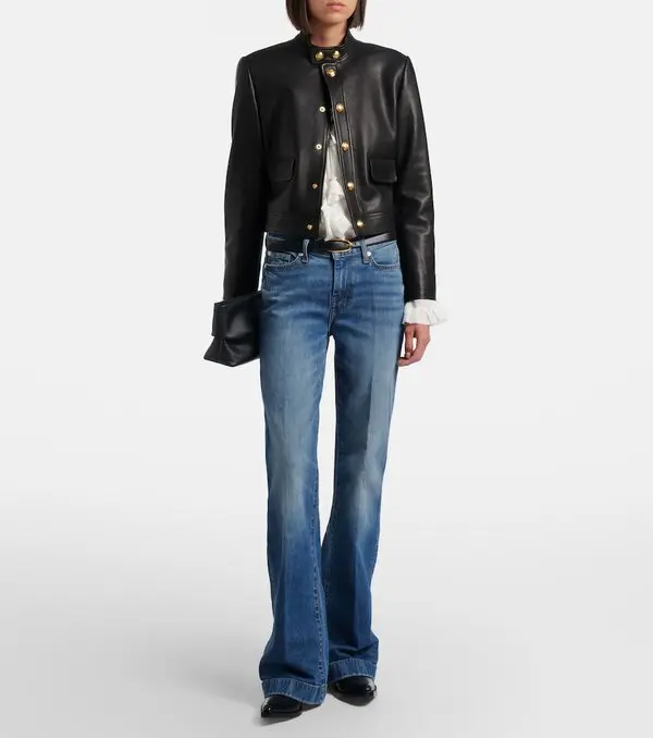 7 For All Mankind Dojo Flared Jeans - Blue