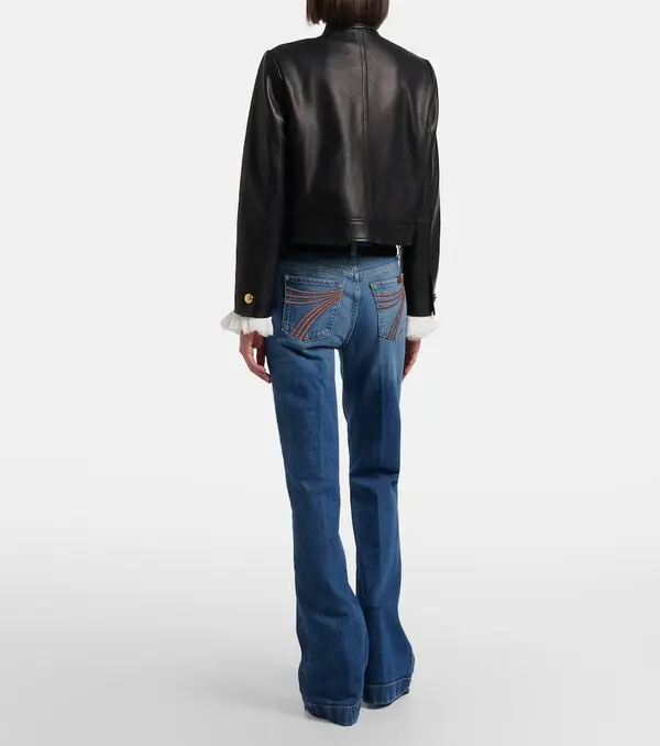 7 For All Mankind Dojo Flared Jeans - Blue