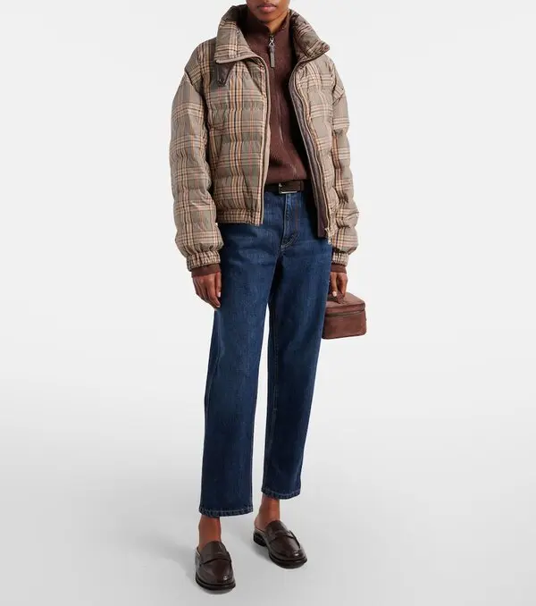 Brunello Cucinelli Cropped Straight Jeans - Blue