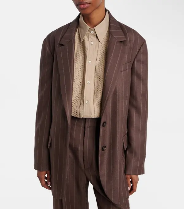 Brunello Cucinelli Belted Virgin Wool Blazer