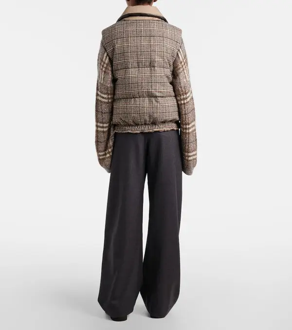 Brunello Cucinelli Virgin Wool Wide-leg Trousers - Grey