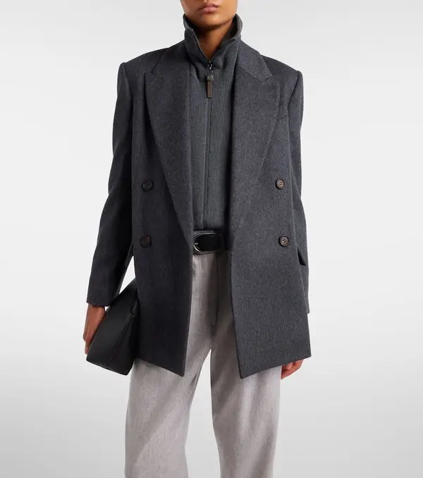 Brunello Cucinelli Double-breasted Wool Jacket