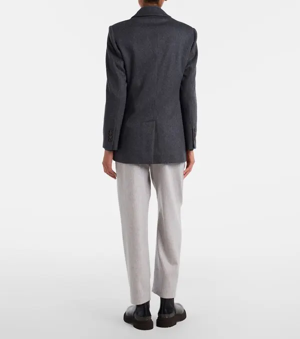 Brunello Cucinelli Monili Wool Tapered Pants