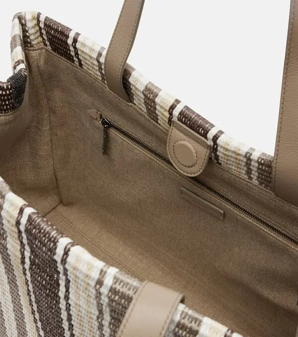 Brunello Cucinelli Monili Medium Tote Bag - Grey