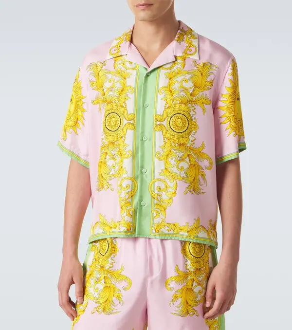 Versace Printed Silk Shirt - Multicoloured