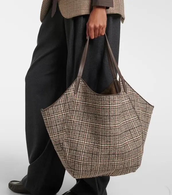 Brunello Cucinelli Monili Reversible Suede Tote Bag