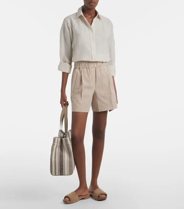 Brunello Cucinelli Suede Clogs - Beige