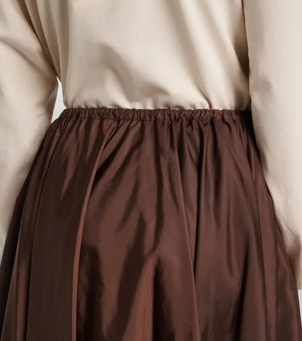 Prada Re-nylon Pleated Midi Skirt