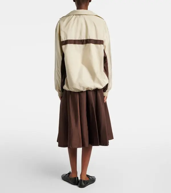 Prada Re-nylon Pleated Midi Skirt