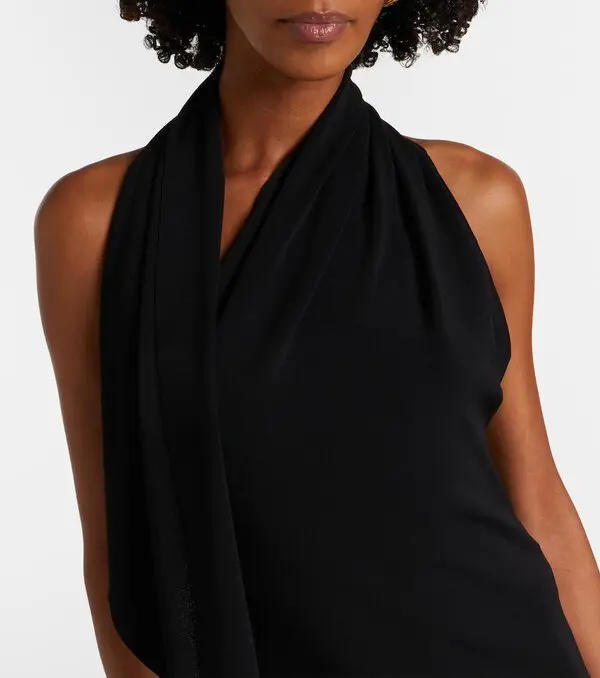 Altuzarra Mitchell Scarf-detail Midi Dress - Black