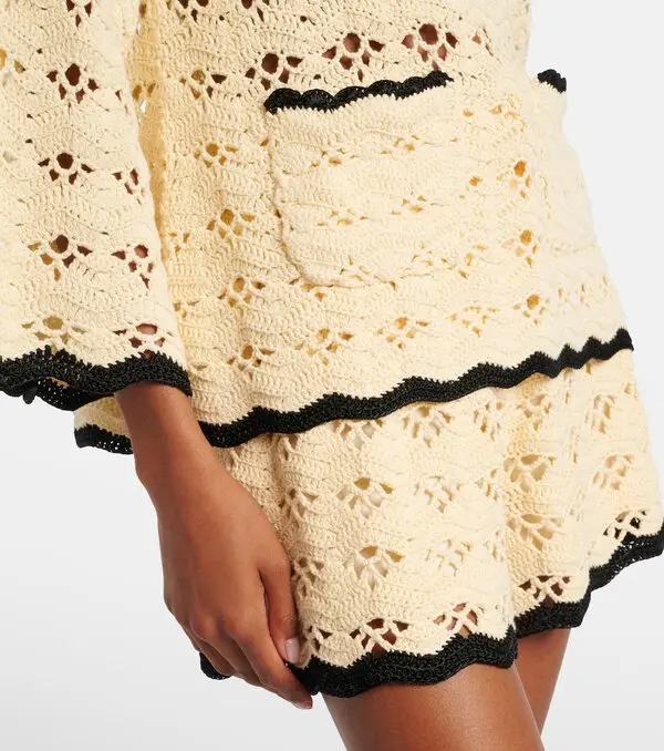 Zimmermann Aster Crochet Cotton Top