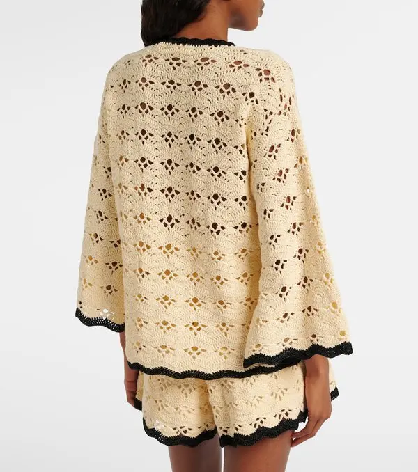 Zimmermann Aster Crochet Cotton Top
