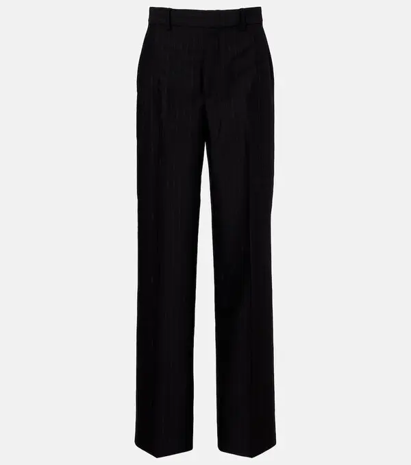 Gucci Wool Wide-leg Pants - Blue