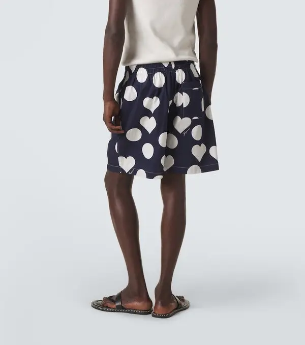 Jacquemus Polka-dot Cotton Poplin Shorts