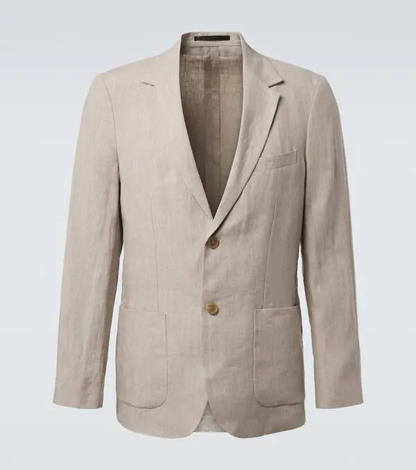 Sunspel Linen Blazer - Beige