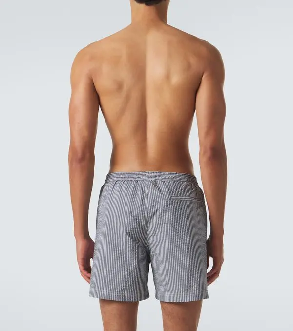 Sunspel Striped Swim Trunks - Blue
